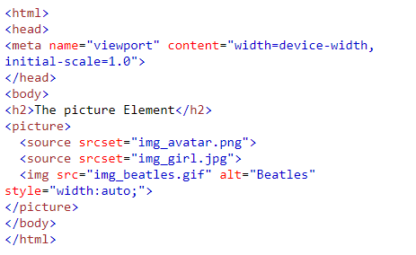 آموزش تگ Picture در HTML | آتریا
