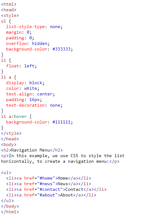 آموزش لیست ها در HTML | آتریا