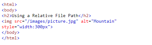 مسیرهای فایل در HTML | آتریا
